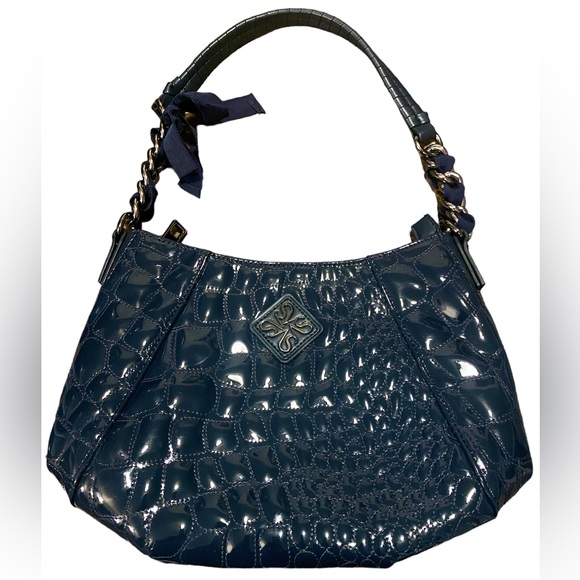 Simply Vera Vera Wang | Bags | Vera Wangquilted Navy Blue Patent ...